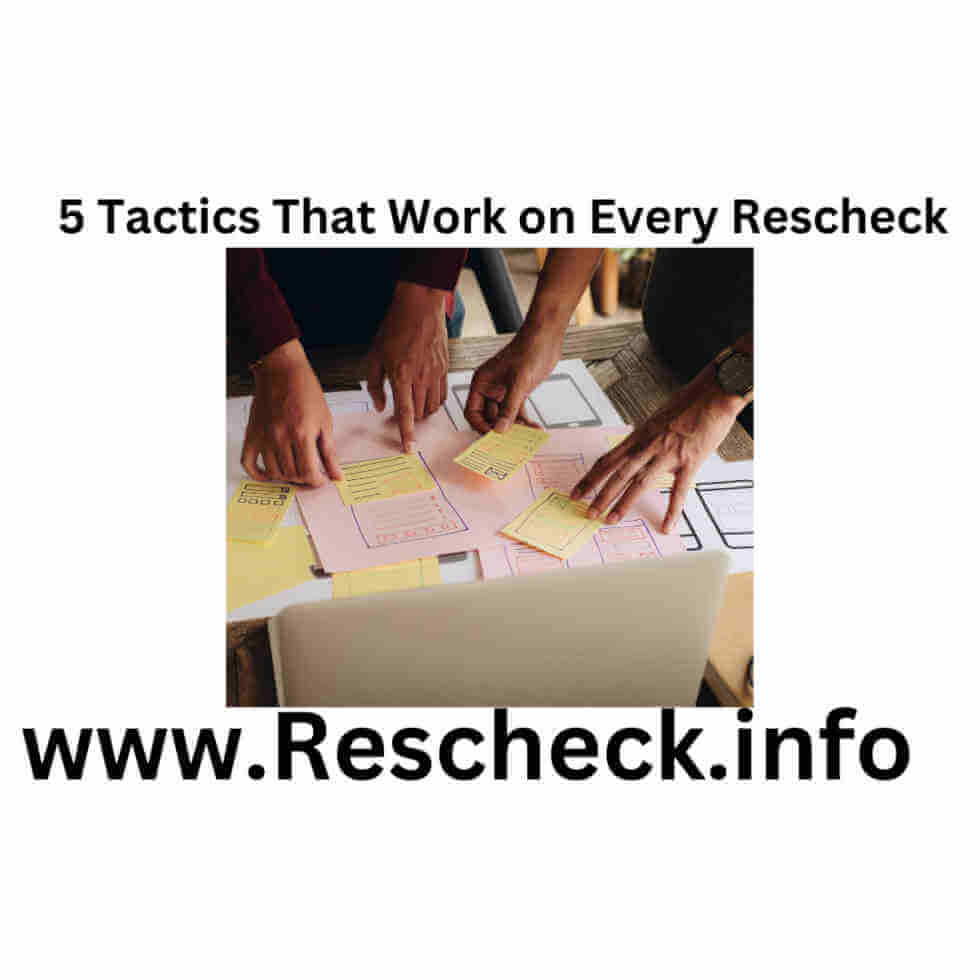 5 Tactics That Work on Every Rescheck | $79 REScheck, Manual J, Manual ...
