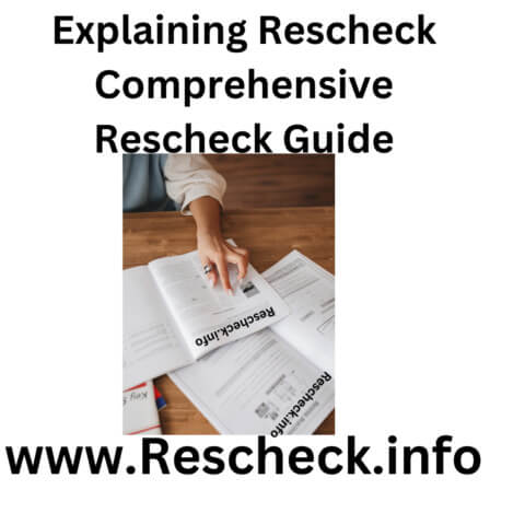 Explaining Rescheck Comprehensive Rescheck Guide (Free PDF) | $79 ...