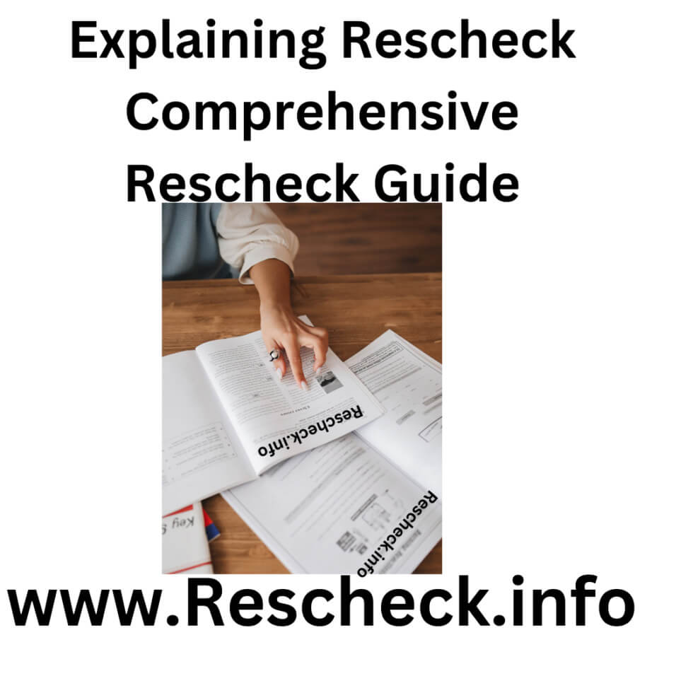 Explaining Rescheck Comprehensive Rescheck Guide (Free PDF) | $79 ...