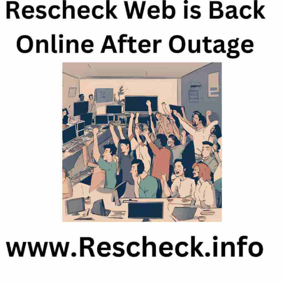 Rescheck Web is Back Online After Outage | $79 REScheck, Manual J ...
