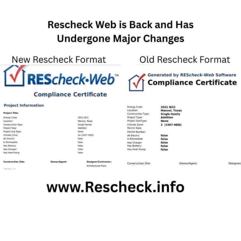 Rescheck Web is Back and Has Undergone Major Changes | $79 REScheck ...